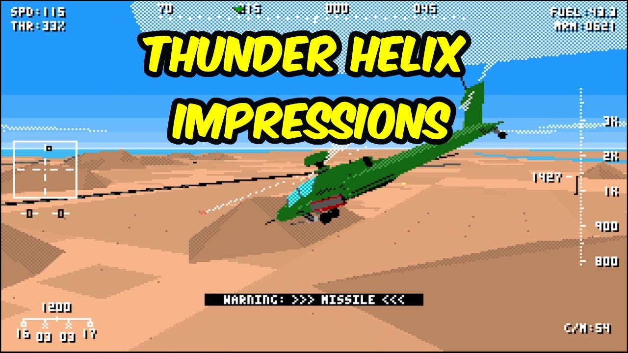 Thunder Helix Review/Impressions | Retro Flight Sim - YouTube