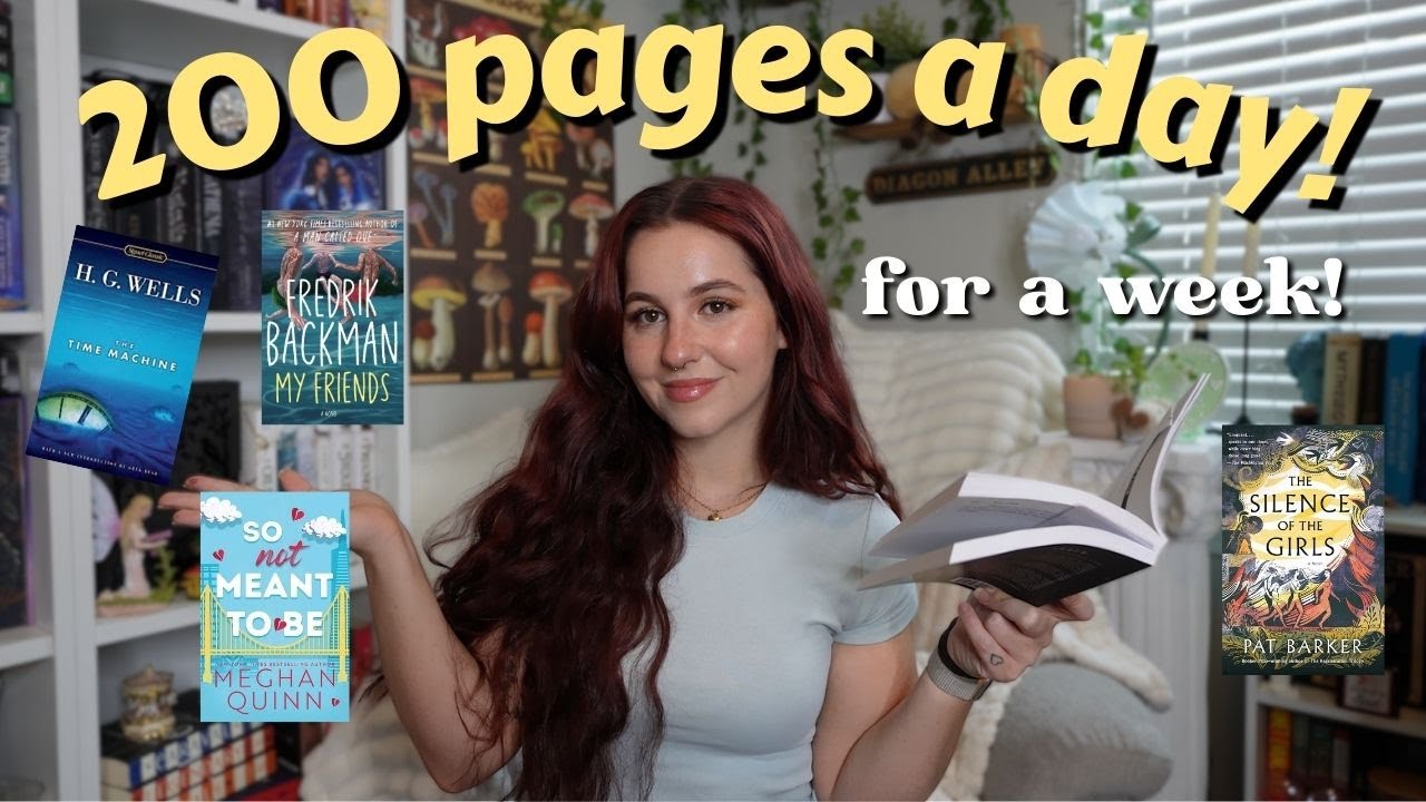 Trying to read 200 pages a day EVERY day for a week! 😵‍💫 Reading ...