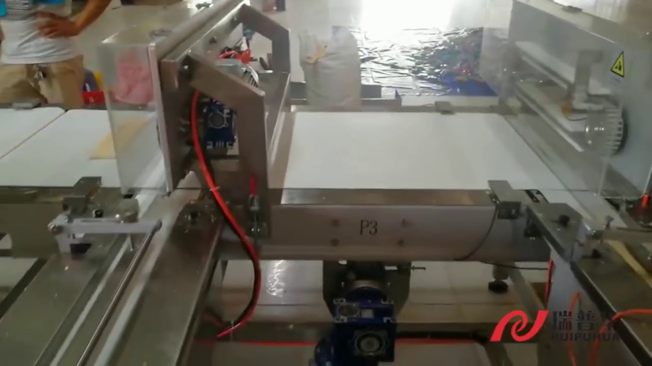 Wafer single pcs pack full auto-feeding and packaging machine wafer ...