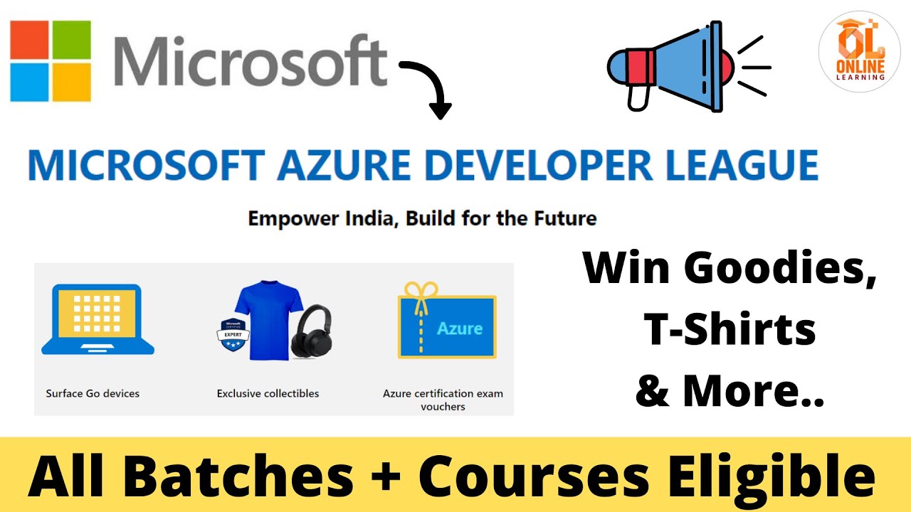 Microsoft Azure Developer League Program | Win Goodies | T-Shirts ...