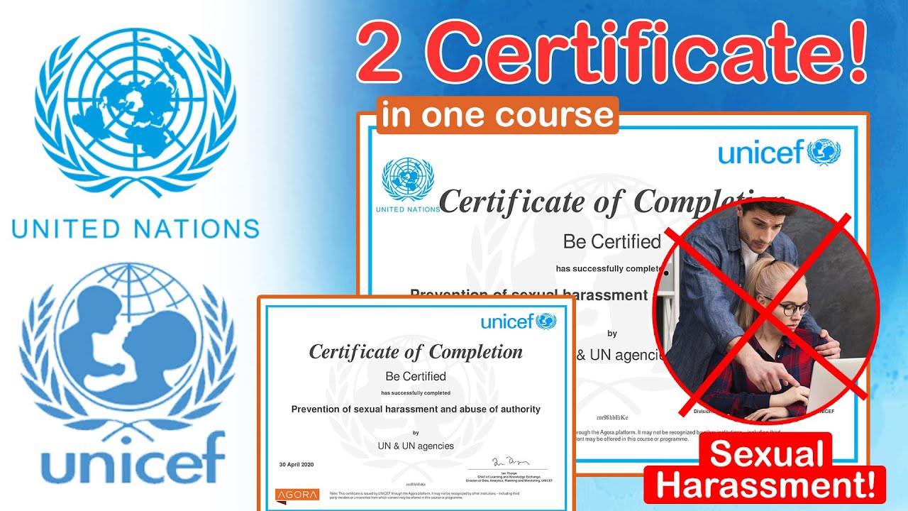 UNICEF Certification Course | Prevention of Sexual Harassment and Abuse of Authority ...