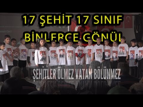 MALATYA ŞEHİTLERİ ANMA PROGRAMI (17 ŞEHİT 17 SINIF BİNLERCE GÖNÜL)