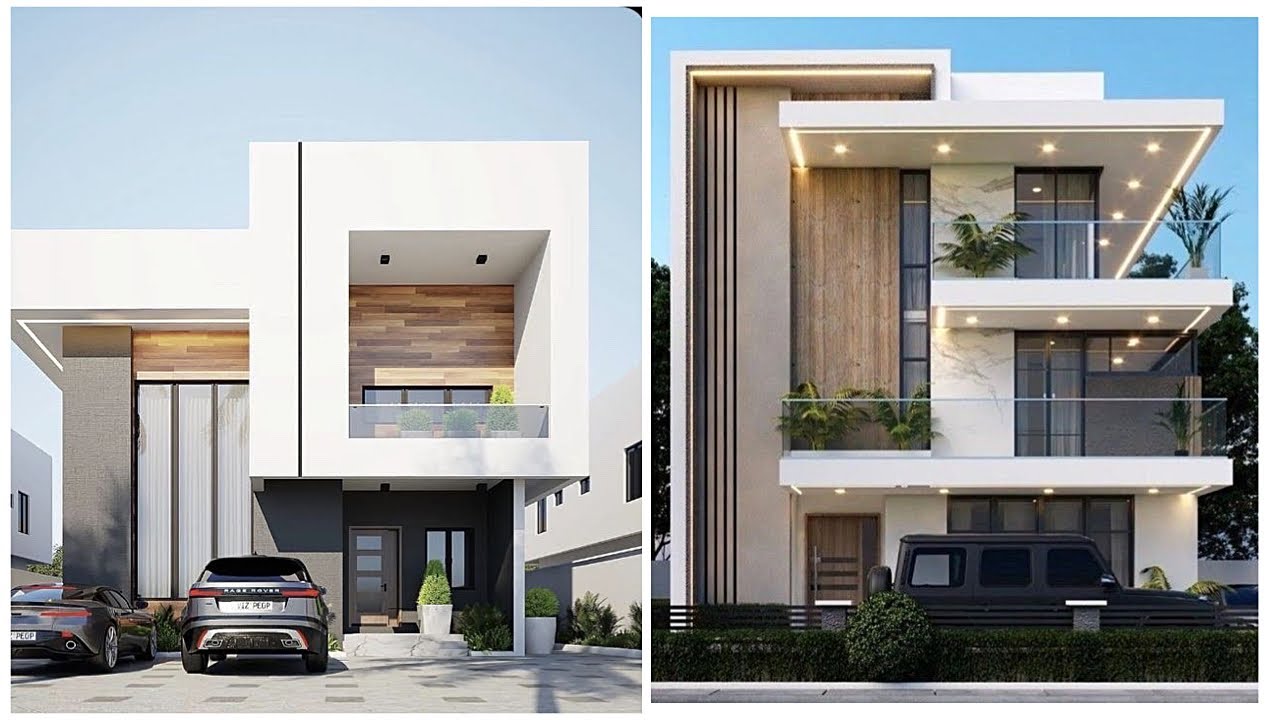 Contemporary House Front Elevation Latest & Unique 1 Kanal House Front