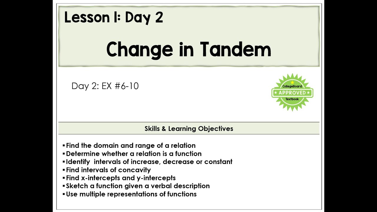 1.1-B Change in Tandem - YouTube