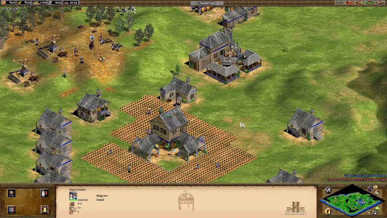 AoE II HD - Kezdő tutorial 2/4 - Feudal Age - HUN - YouTube