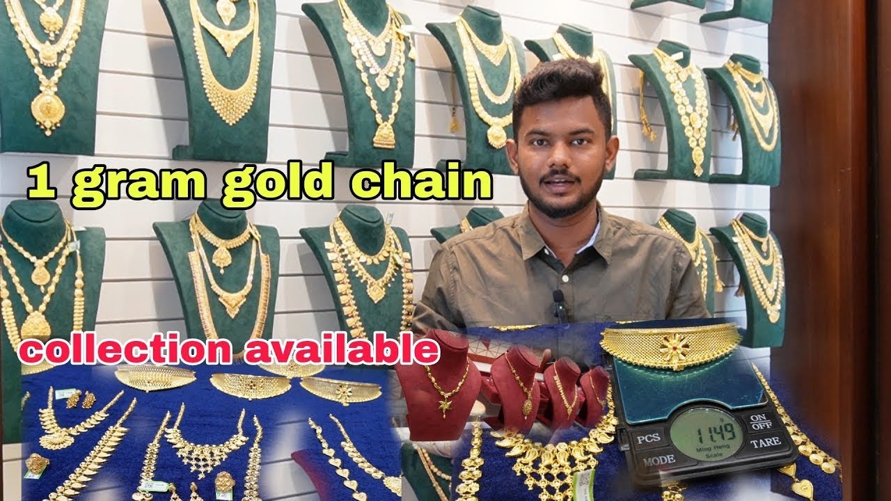 1 gram gold Chains | 2 Grams Baby Bangles | Light Weight Jewellery ...