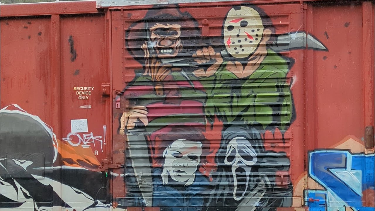KILLER TRAIN ART 👀JASON VOORHEES, FREDDY KRUEGER, 🔪MICHAEL MYERS🎆 ...