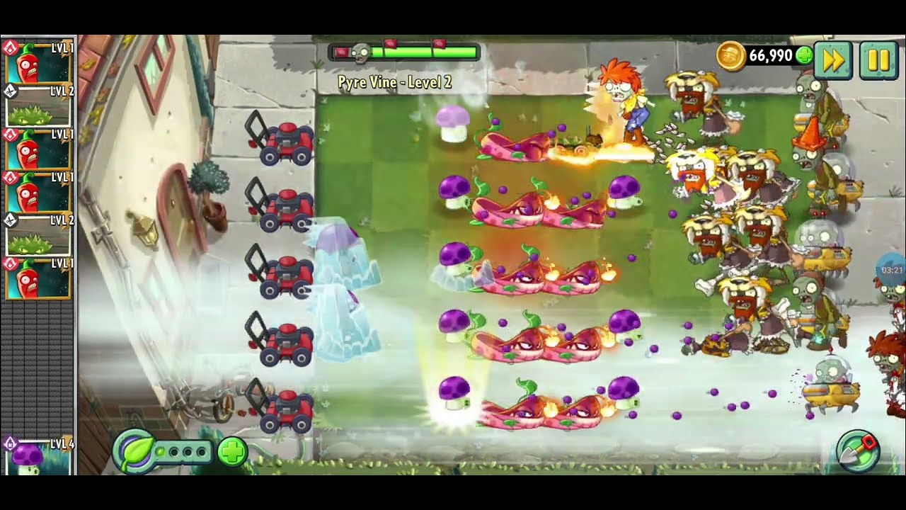Plants Vs Zombies 2 Pyre Vine - Level 2 - YouTube