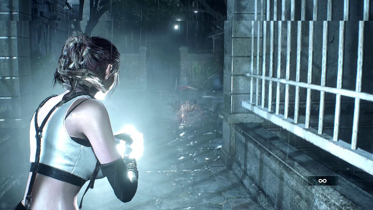 Resident Evil 2 Remake mod Claire Tifa outfit 4K Movie Test - YouTube