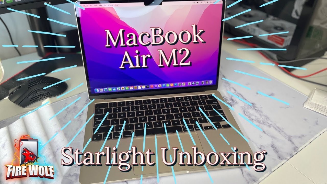 MacBook Air M2 - Starlight Unboxing - YouTube