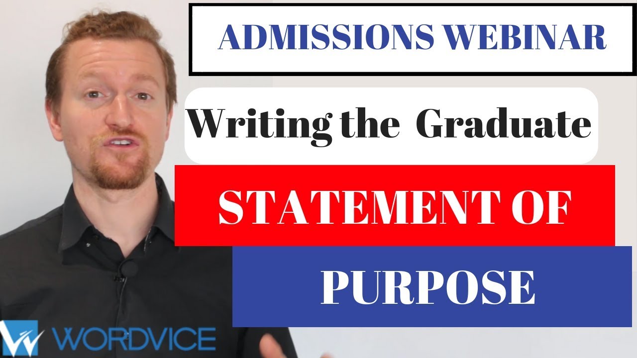 2019 Graduate Admissions Webinar: Writing a Statement of Purpose (SOP ...