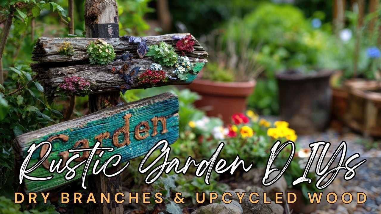 10 Rustic Garden DIYs: How to Reuse Dry Branches & Upcycled Wood for ...