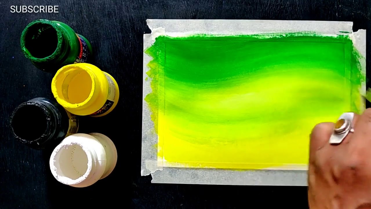Easy Art / Simple Scenery Painting Ideas for Beginners /Step by Step ...