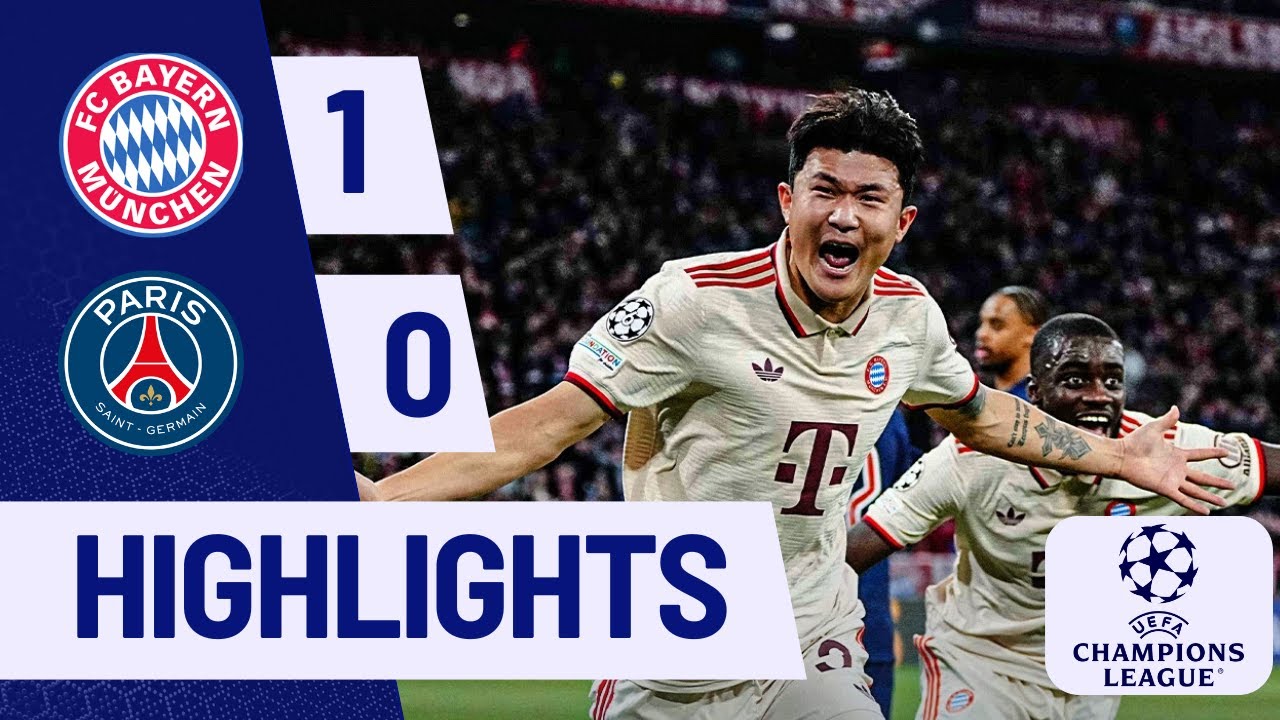 Bayern Munich vs PSG 1-0 Highlights: MIN JAE KIM GOAL | Champions League 2024/25 - YouTube