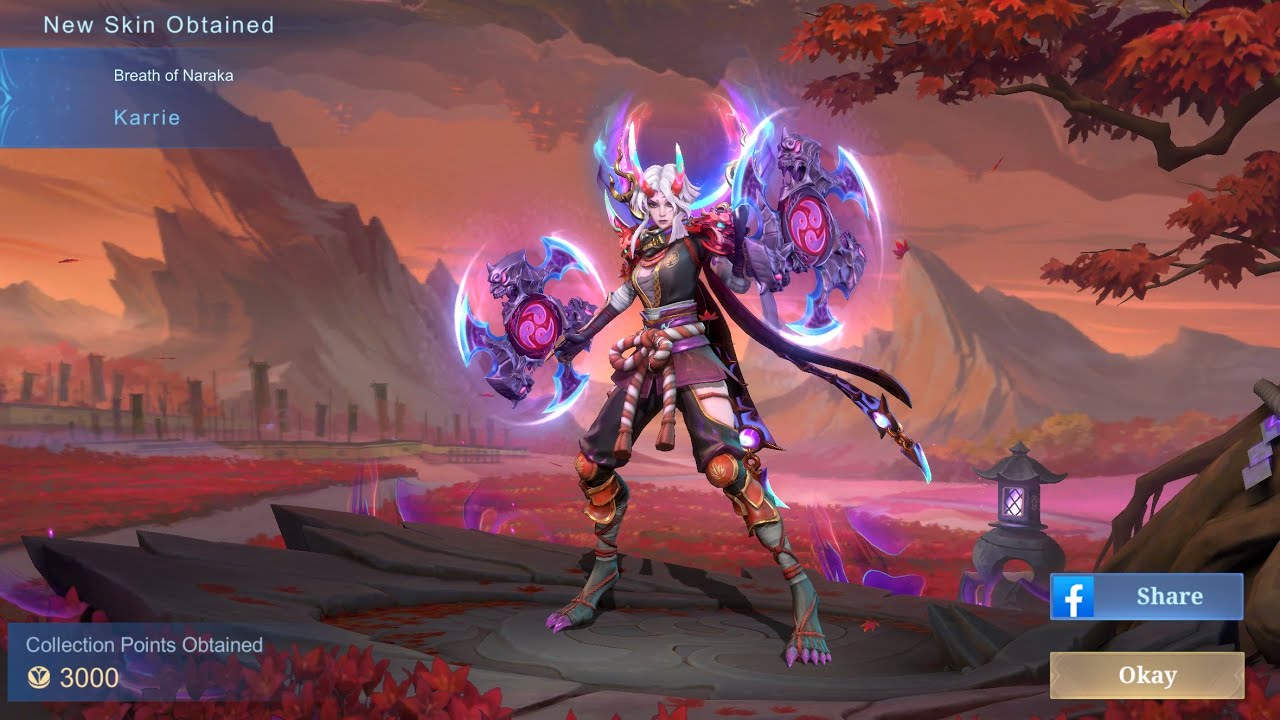 mlbb karrie kiahin densetsu skin gameplay featuring affinity partner ...