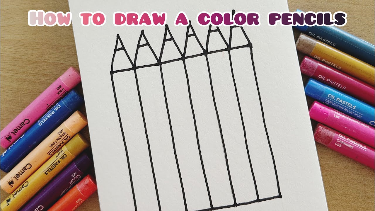 How To Draw A Color Pencils ️ For Kids|| Easy To Draw ️ ️|| @Duskyhand ...