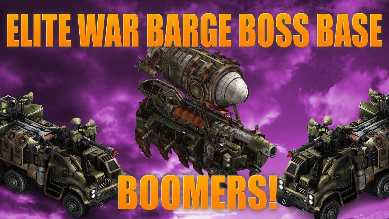 War Commander: Elite War Barge Base With Boomers! - YouTube
