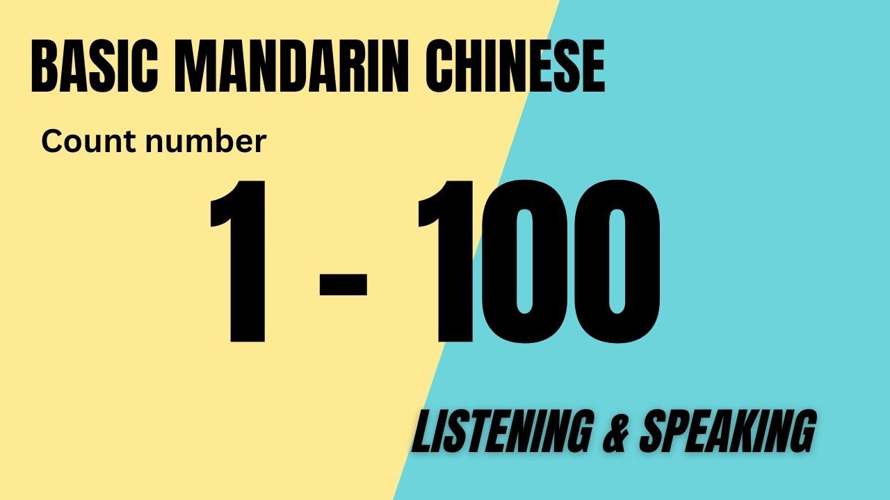 Learn Basic Mandarin Chinese- Number 1-100 - YouTube