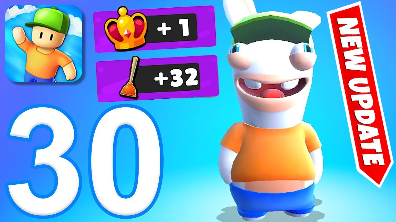 Stumble Guys - Gameplay Walkthrough Part 30 - Rabbids Update (iOS ...