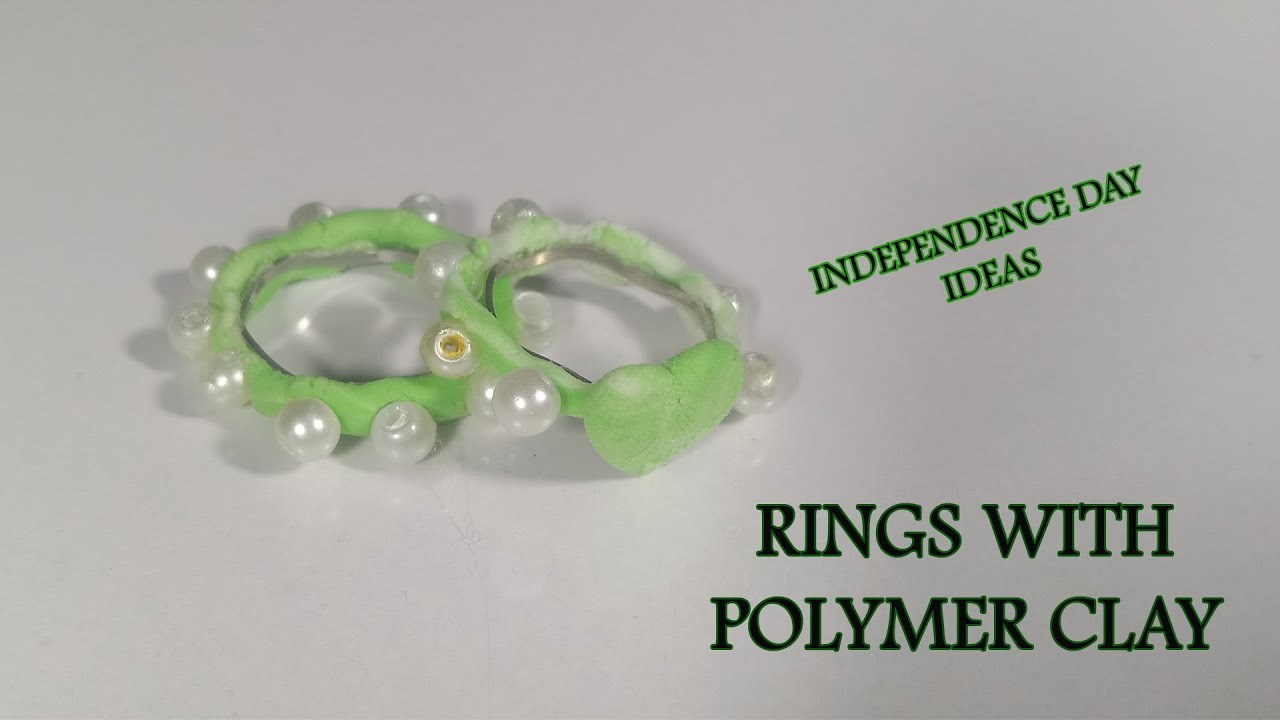 Easy to make 14 August Ring with clay#wsart190 #independenceday ...