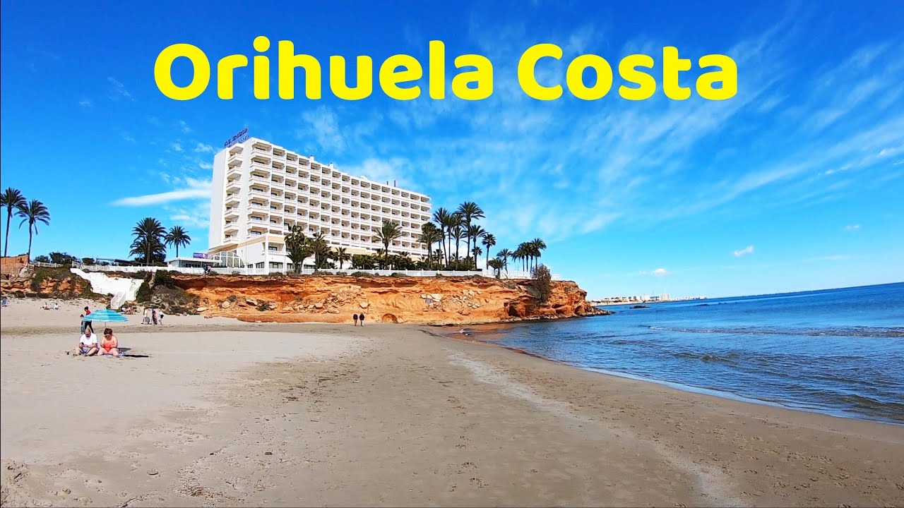 Orihuela Costa, Spain. Midday Walking Tour Featuring Playa de La Zenia ...