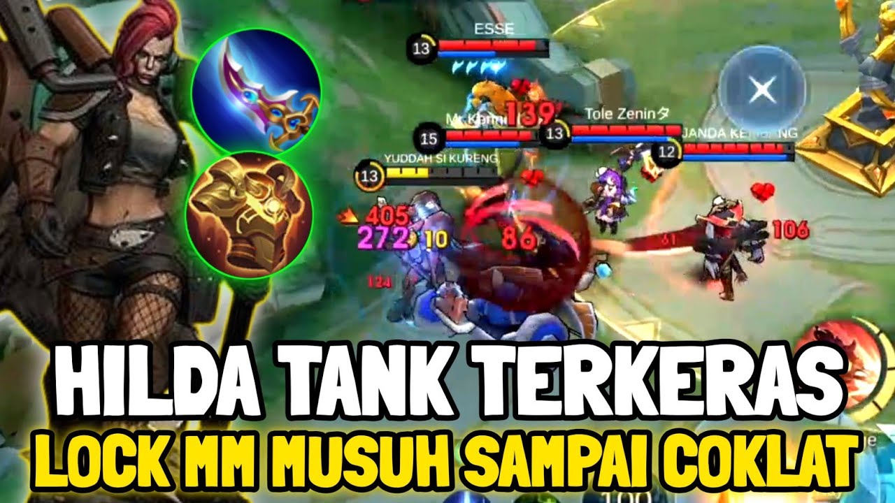 Cara Mudah Hilda Roamer Lawan Musuh Yg Banyak CC🔥Lock MM Musuh Auto ...
