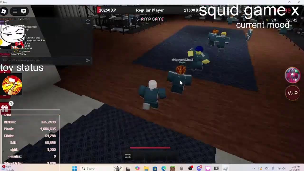 shrimp game with tov - YouTube