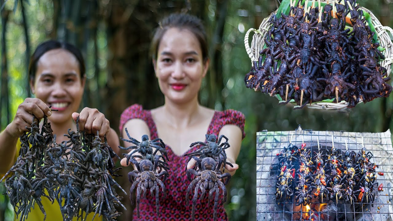 Deep fried Tarantula Spider #cooking - YouTube