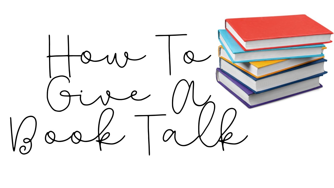 How to give a book talk - YouTube