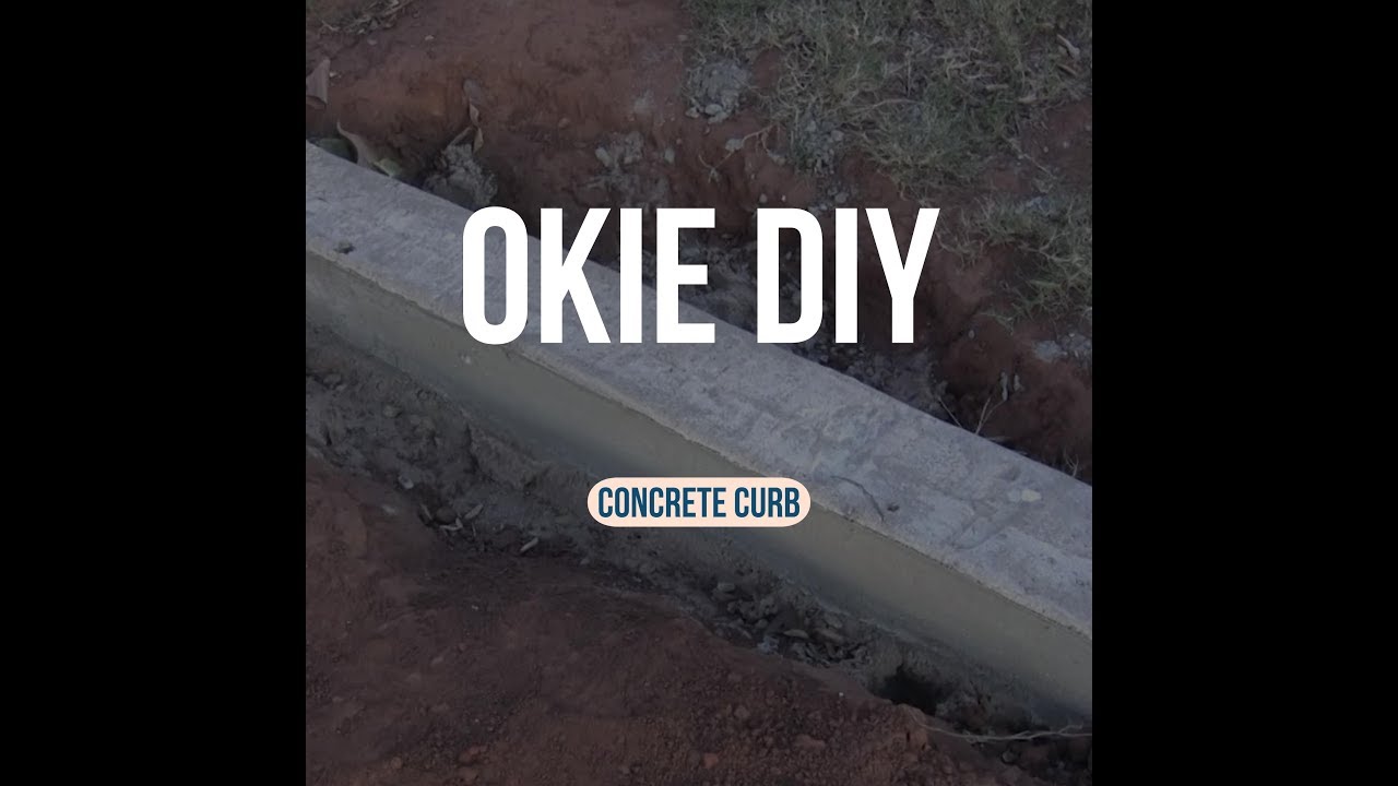 How to Build a Concrete Curb under a Gate - YouTube