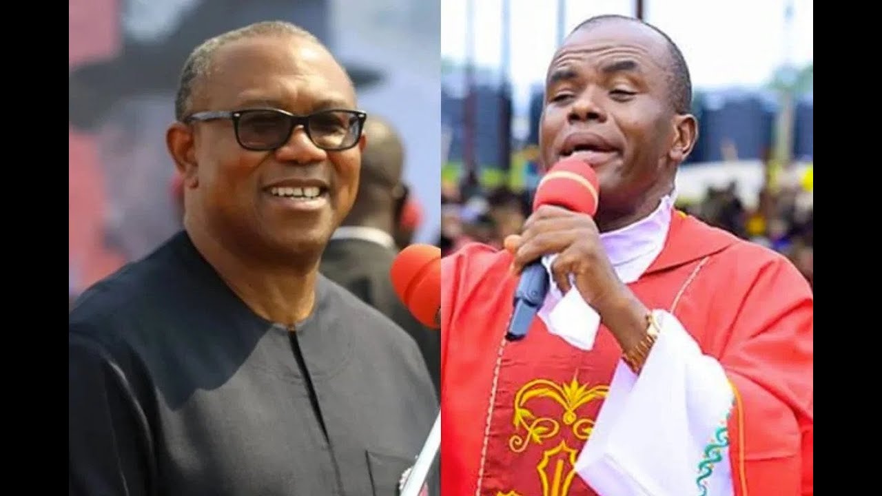 Rev. Mbaka Denies Making Fresh Prophecies Against Peter Obi | AS E DEY ...