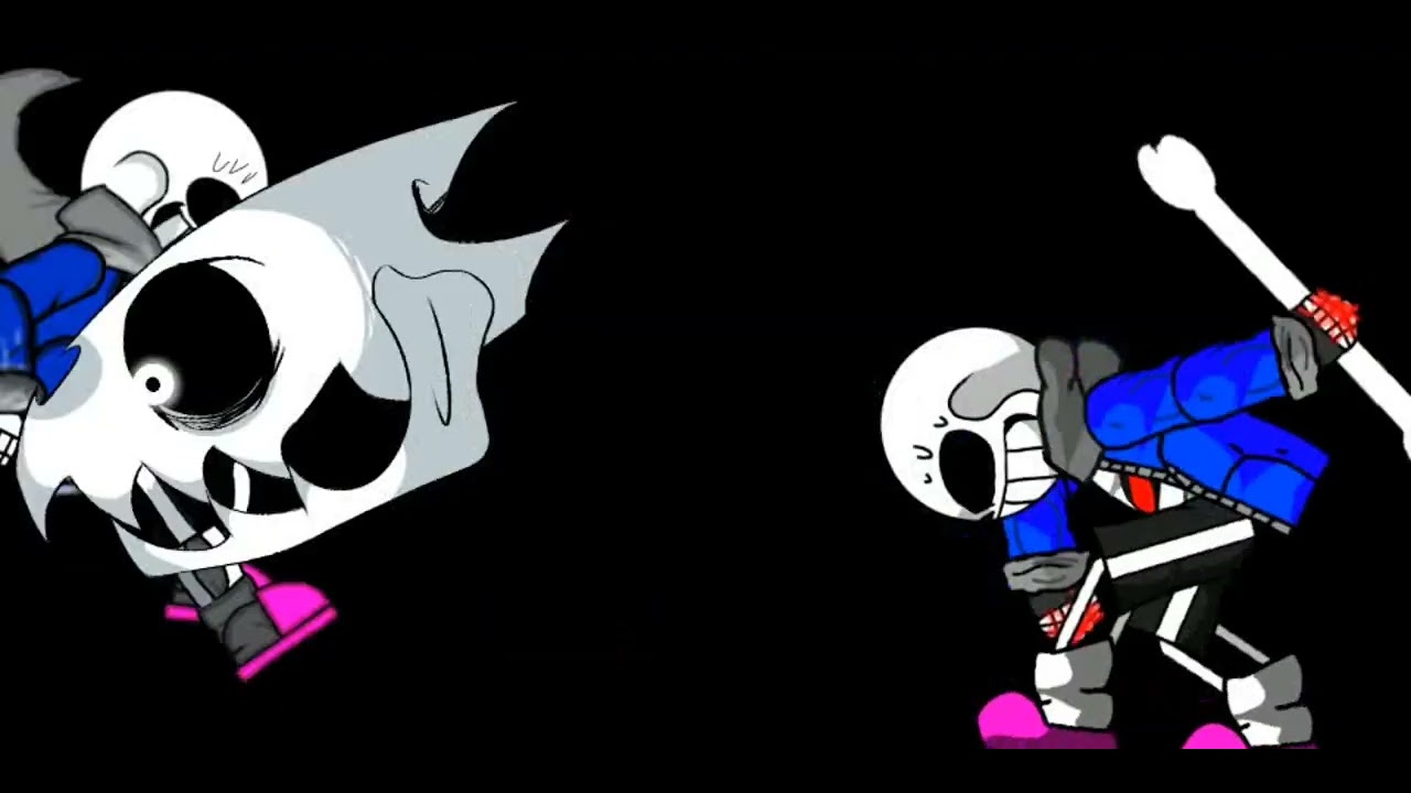 (🔵) Sans Lb Phase 2 Vs Dust Sans Phase 1-2 (🟣) - YouTube