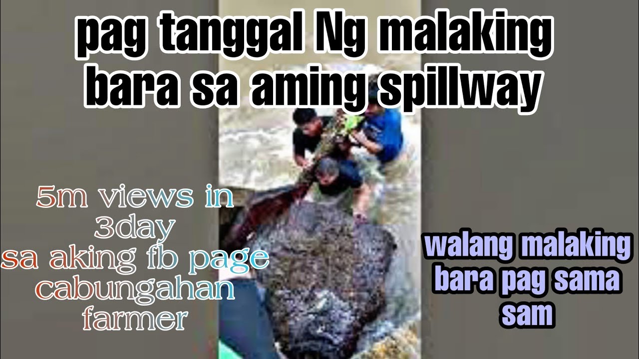 pag tanggal Ng malaking bara sa spillway Ng cabatuhan labo camarenes ...