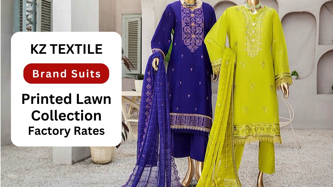 Ladies Suits Wholesale - Eid Collection 2024 | KZ Textile Lawn Suits ...
