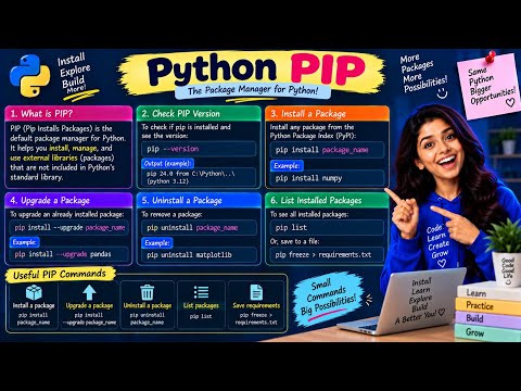 Python PIP Explained | Install & Manage Python Packages for Beginners 🐍