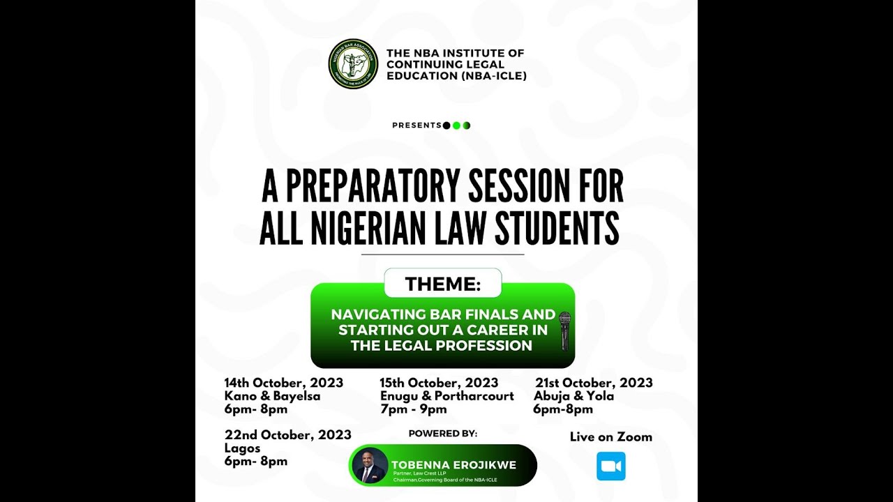 NBA-ICLE Preparatory Session For NLS Students - Day 3 - YouTube