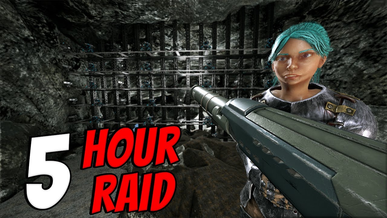 How My OP Tribe RAIDS Oil Cave On 1000x - Ark - YouTube