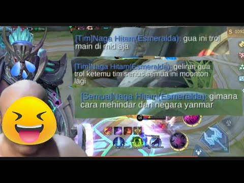 Lagi solo jumpa abg Pascol lgi Troll, Sudah tau la nasib kita 😭😭 #hanzo #mobilelegends #build