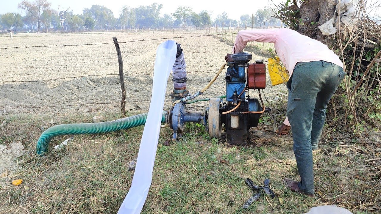 4 inch New plastic || Diesel engine pump machine || sichai pumping ...