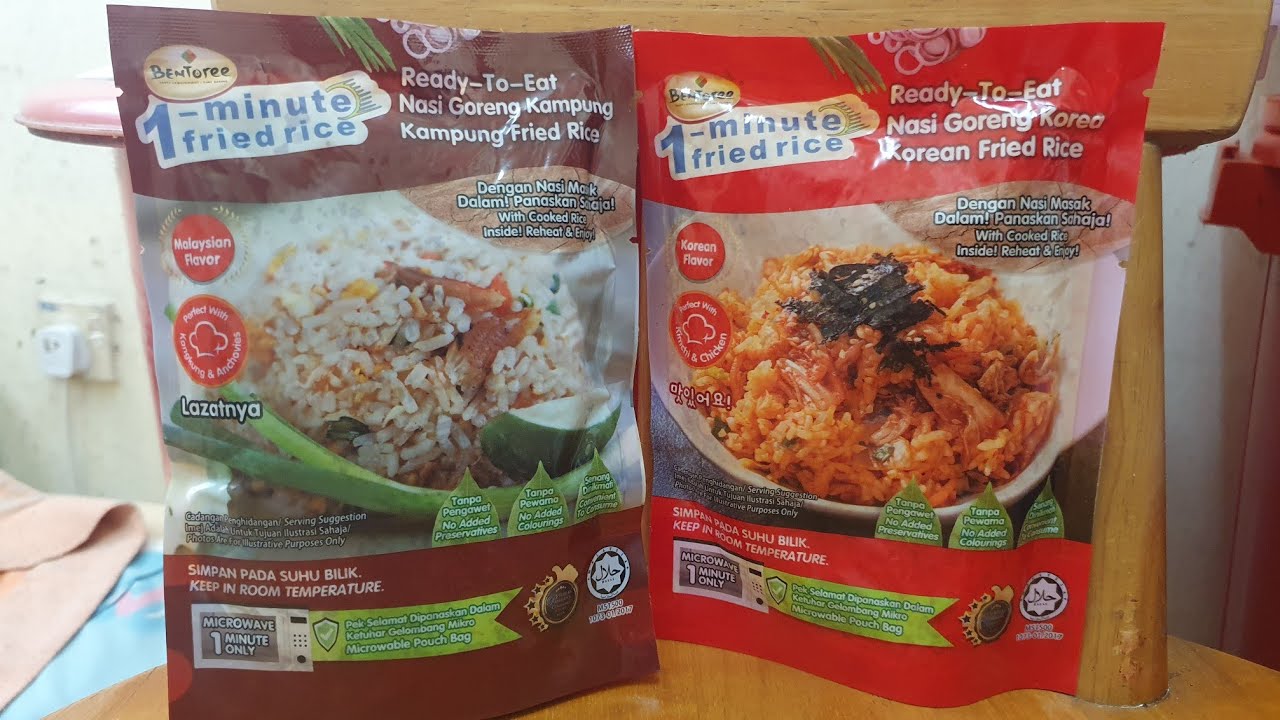 NASI GORENG INSTAN BENTOREE - SEDIA DALAM 1 MIN! - YouTube
