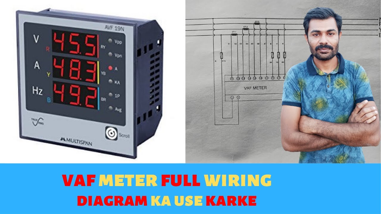 VAF Meter Full Wiring Diagram,AVF Meter Kya Haiy Wiring Kaise Karte ...