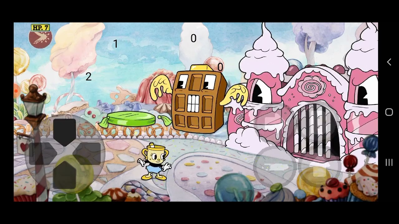 Recriando cuphead pelo pocket code #8 waffle flap - YouTube