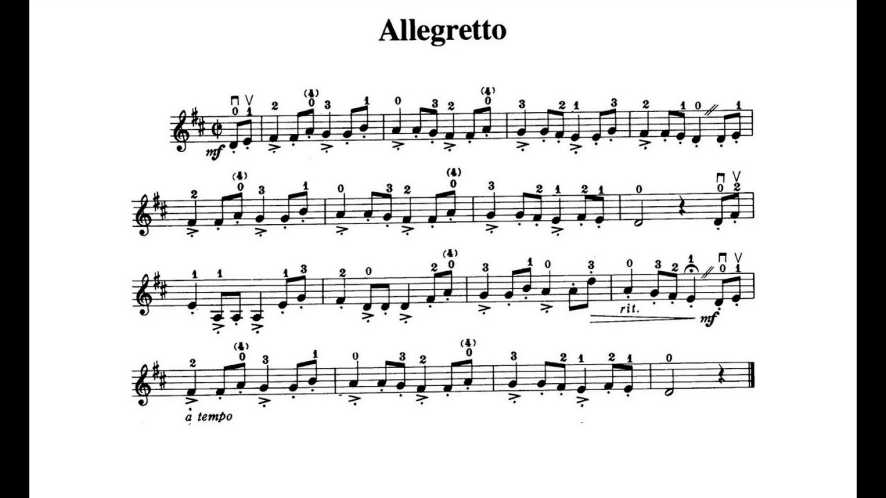 [Piano Accompany] Allegretto (100% Tempo) - YouTube