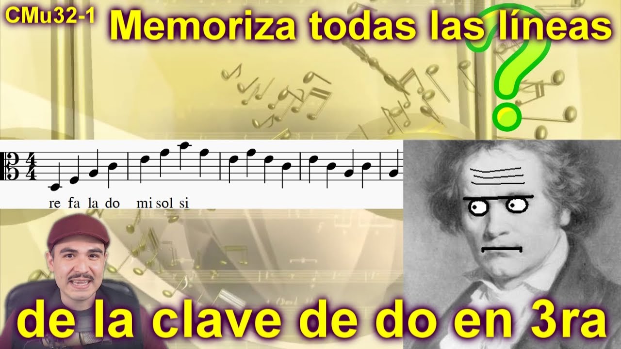 Memoriza las notas en clave de do en 3a RÁPIDO y EFICAZ. Parte 1: las ...