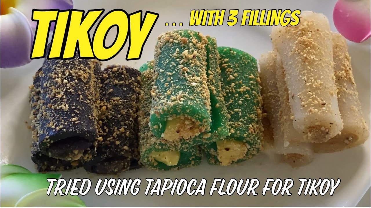 Tikoy Recipe | Tikoy recipe using Tapioca Flour | Colored Tikoy with 3 ...