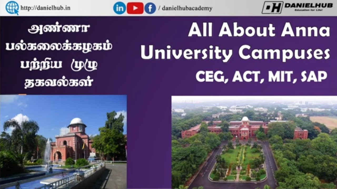 All about Anna University - Anna University CEG Campus, MIT Campus, ACT ...