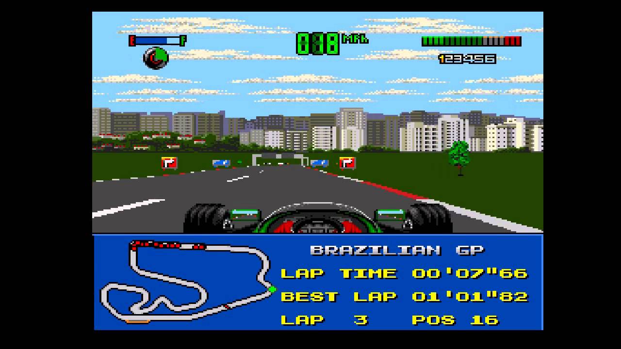 F1 World Championship Edition ... (Sega Genesis) Gameplay - YouTube