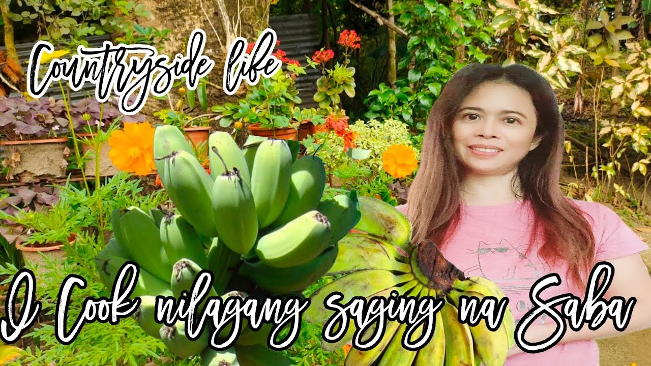 I cook nilagang saging na Saba , Countryside life, Aroroy Masbate ...
