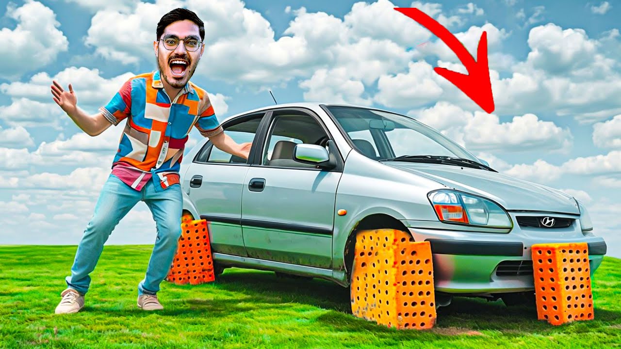 Will Square Tyre Work in a Car😱 ऐसा गलती से भी मत करना Crazy Results ...