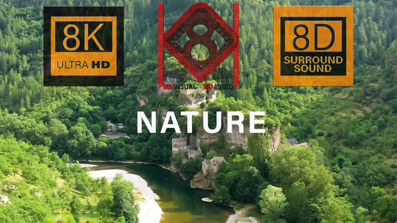 Relaxing NATURE in 8K video Ultra HD with Relaxing 8D Music | 8K Visual ...